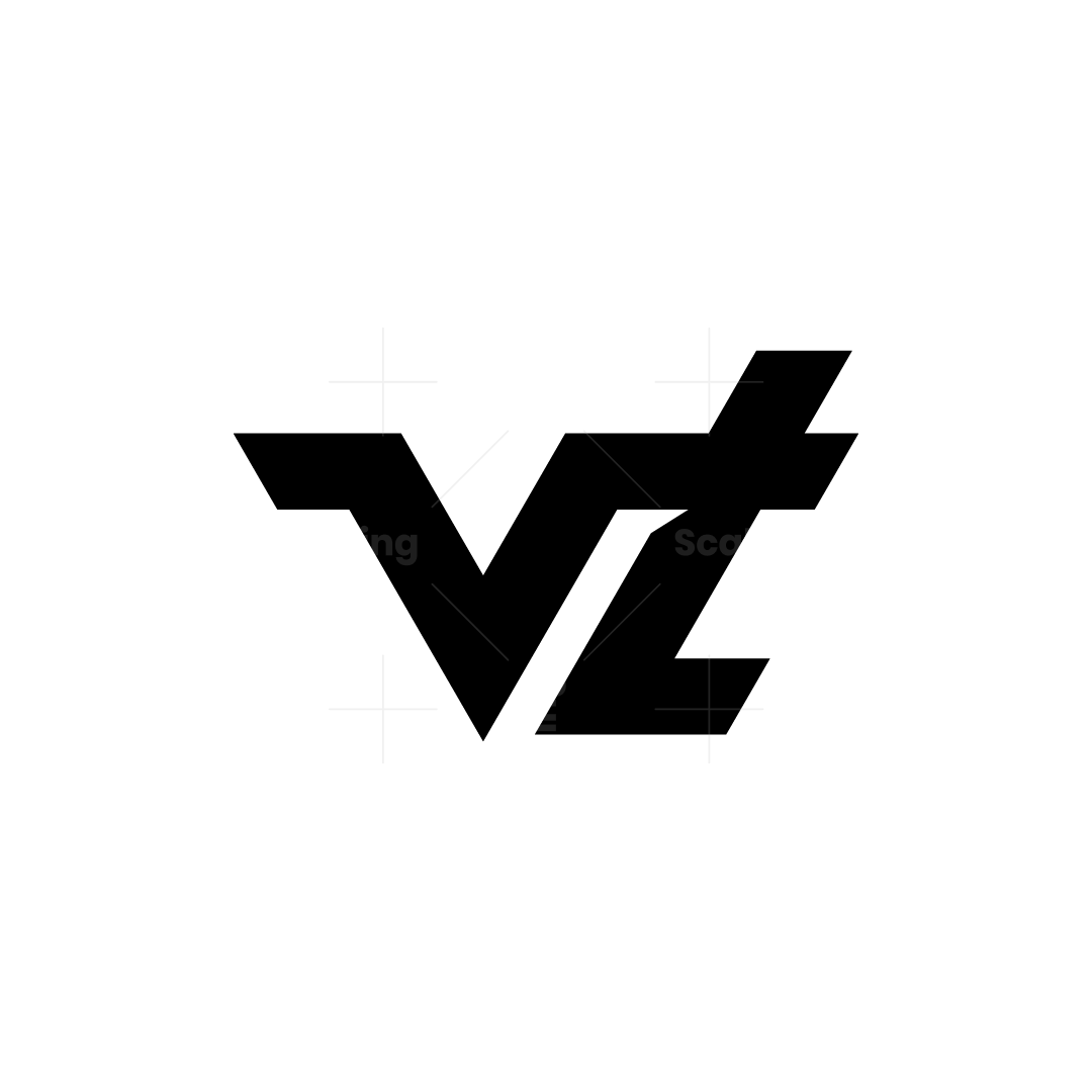 Letters VT Modern Monogram Logo | Scalebranding