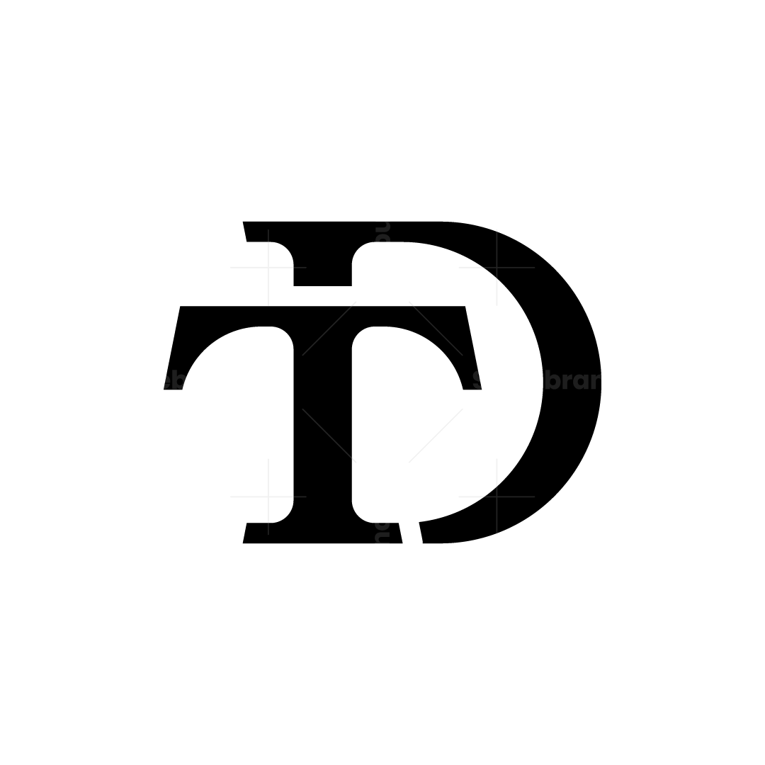 Letters TD or DT Monogram Logo | Scalebranding