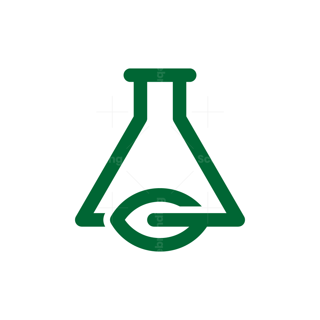 Letters G Green Lab Logo | Scalebranding