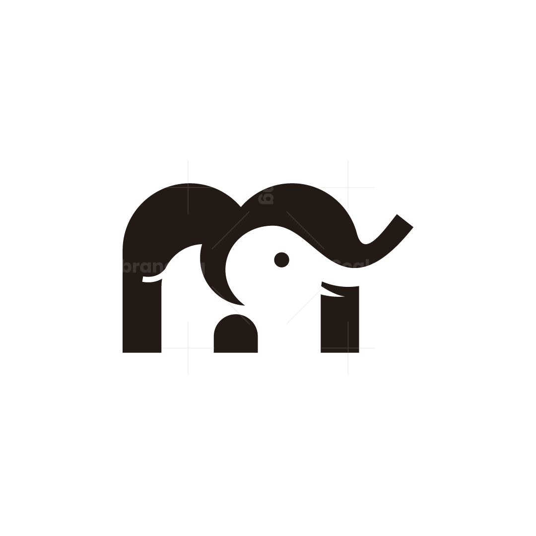 letter m elephant design logo | Scalebranding