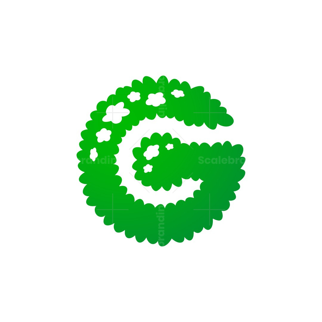 Green Grass G letter Logo | Scalebranding