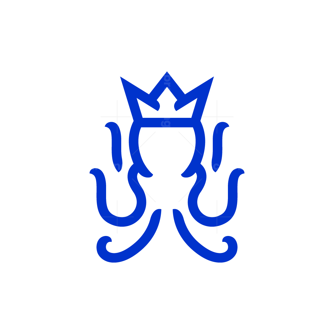 King Octopus Logo Crown Octopus Logo | Scalebranding