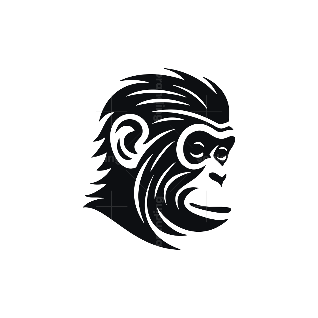 Modern Monkey Profile Logo Design | Scalebranding