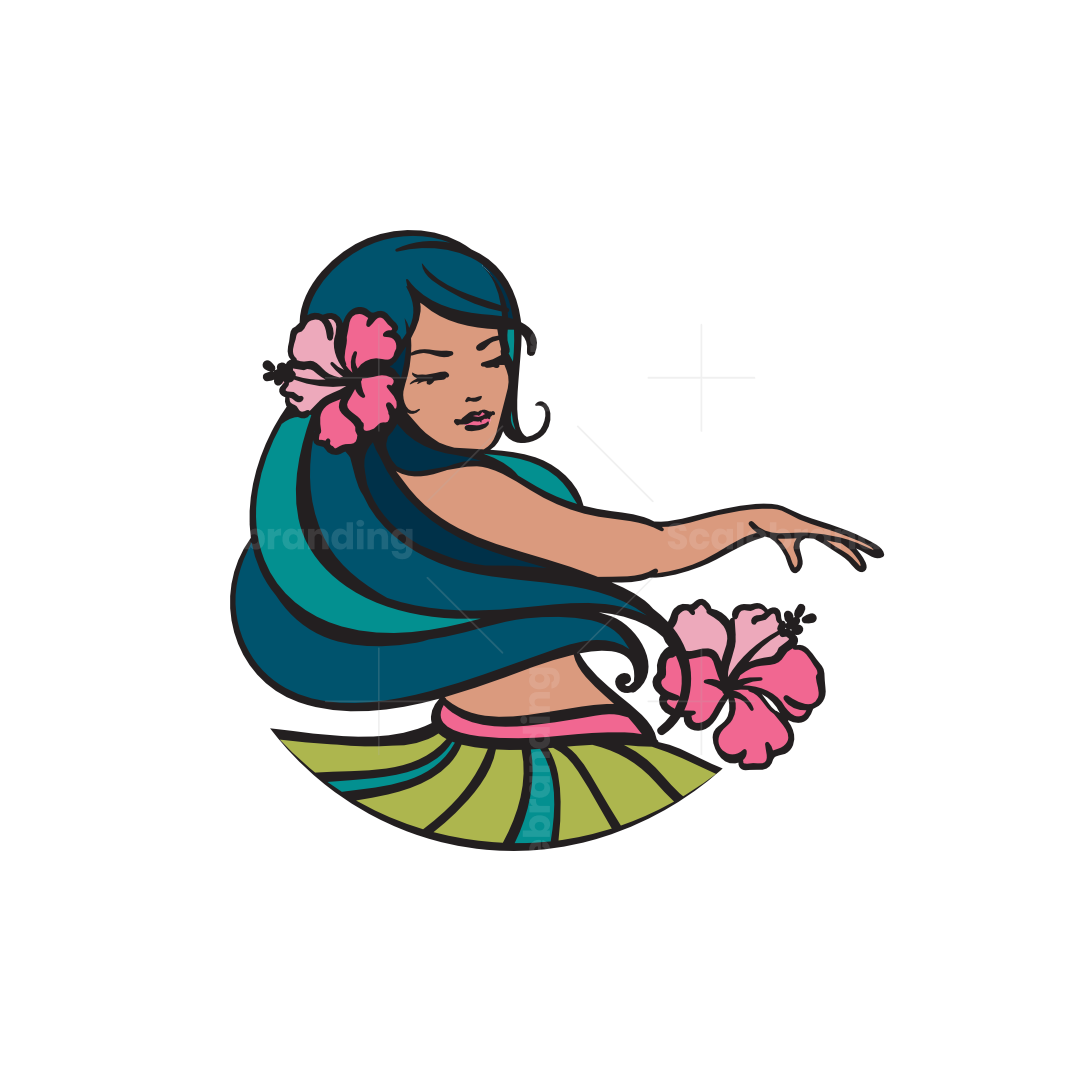 Hula Girl Logo Hawaiian Hula Stock Illustrations – 2,012 Hawaiian