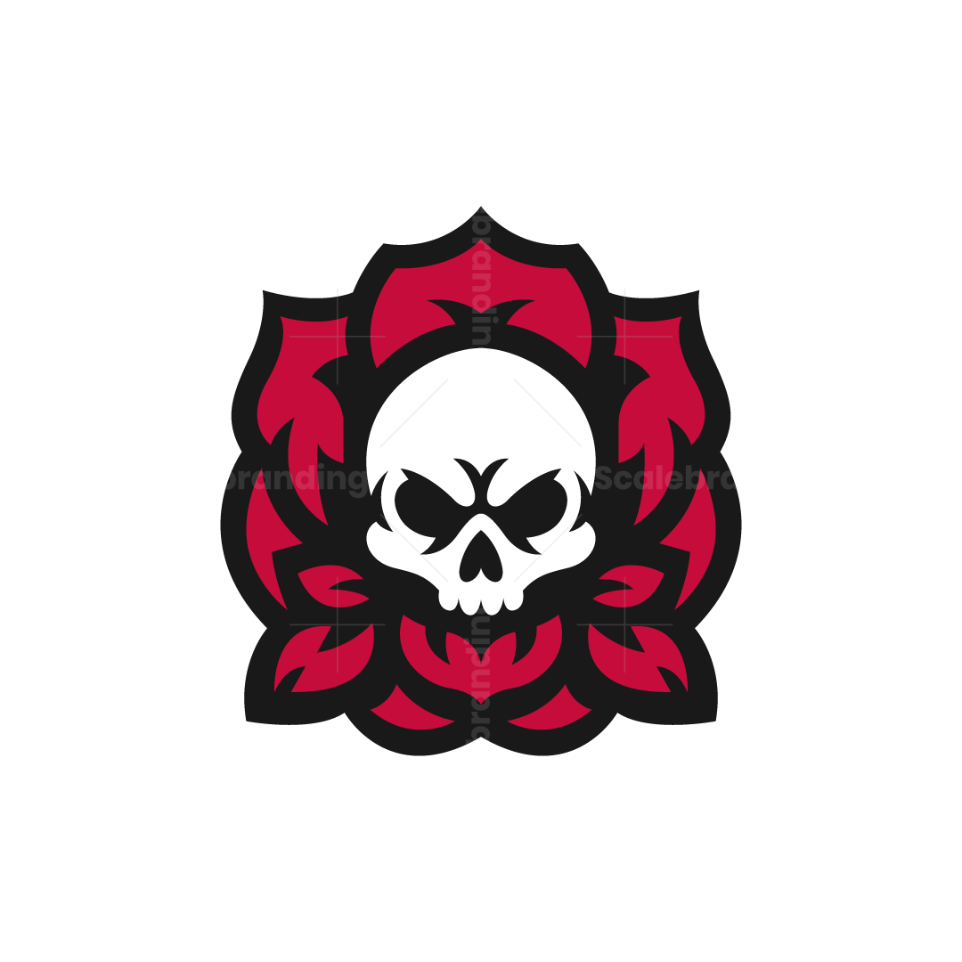 Skull Rose Metal Band Logo | Scalebranding
