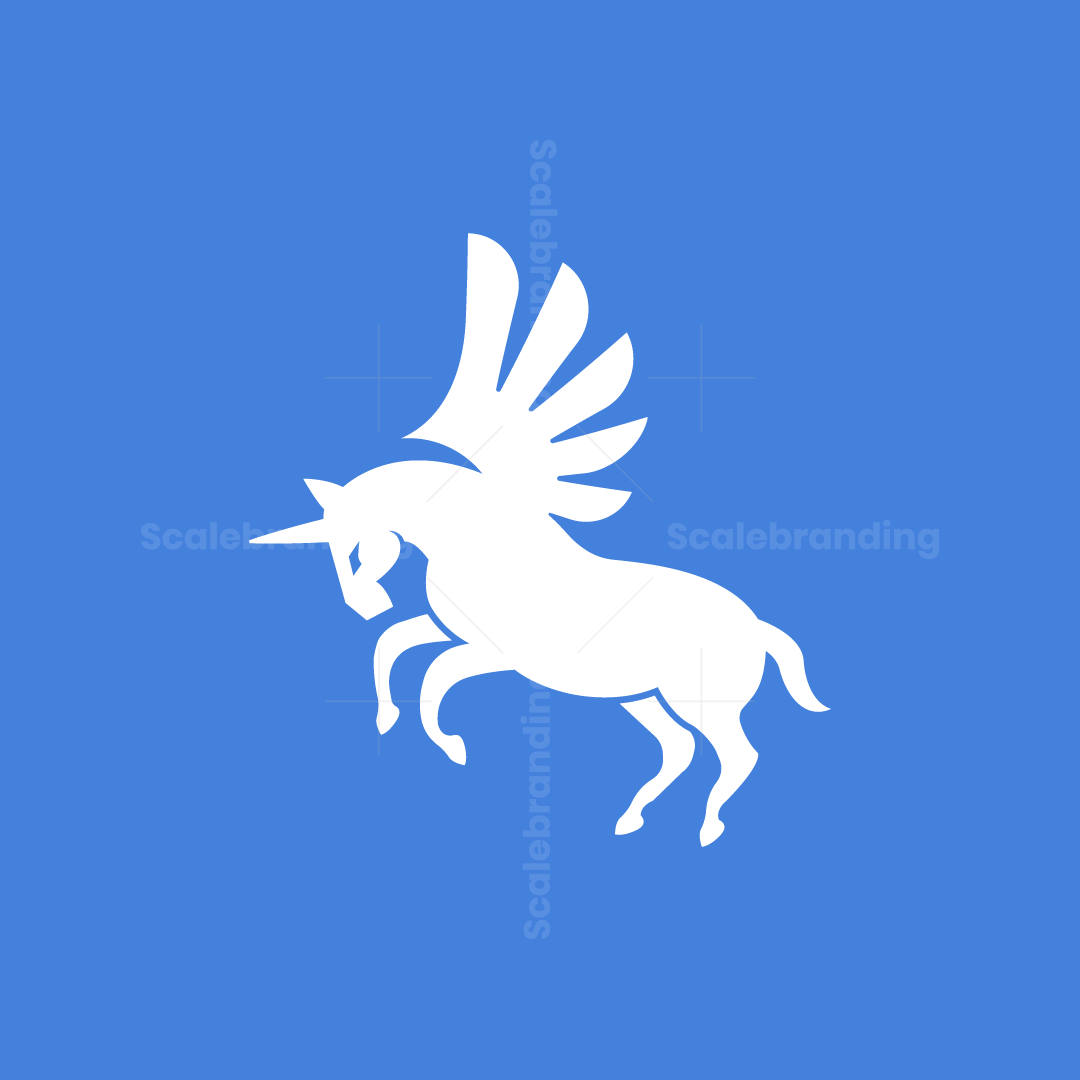 elegant pegasus flying concept logo | Scalebranding