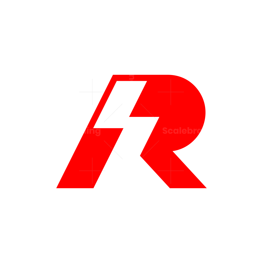Lightning Letter R Logo