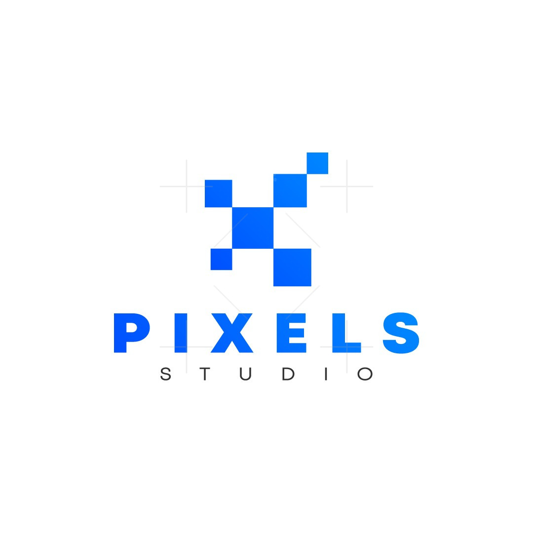 Computer Pixel Abstract Minimalist Logo Design | Scalebranding