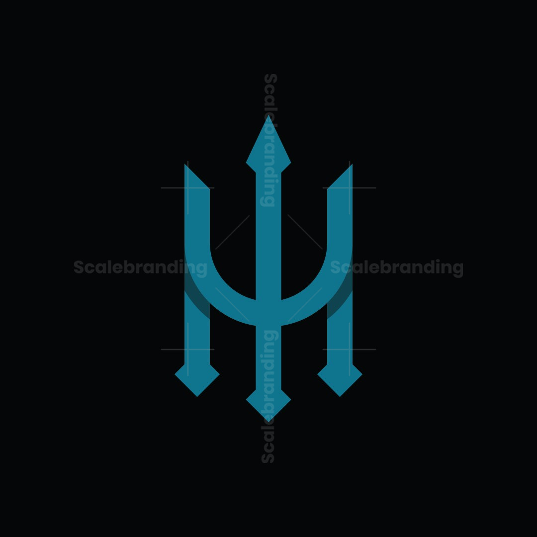 Letter M Trident Logo | Scalebranding