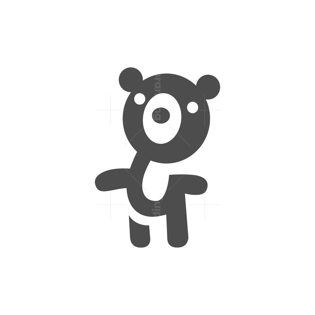 Minimal Fun Teddy Bear Logo | Scalebranding