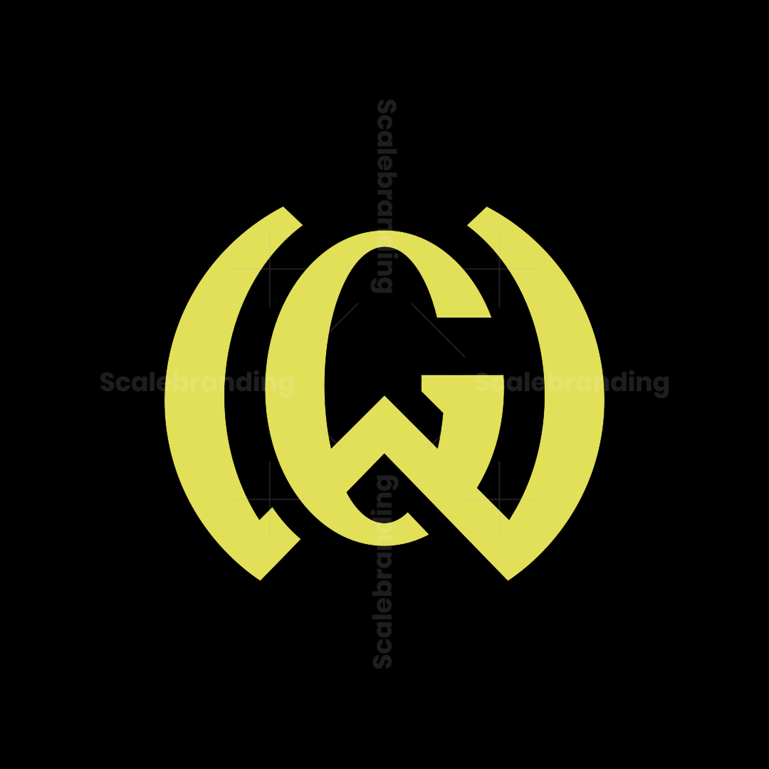 GW WG golden monogram Logo | Scalebranding
