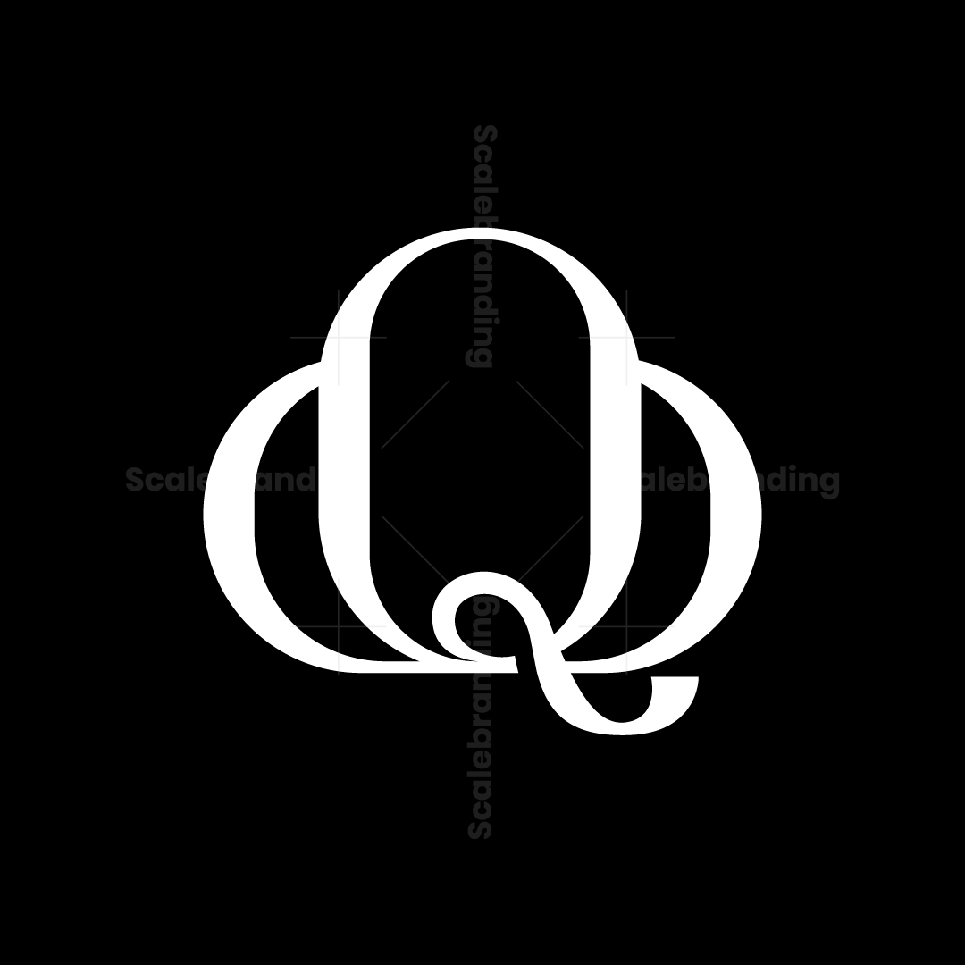Luxury monoline style Q letter with clouds logo | Scalebranding