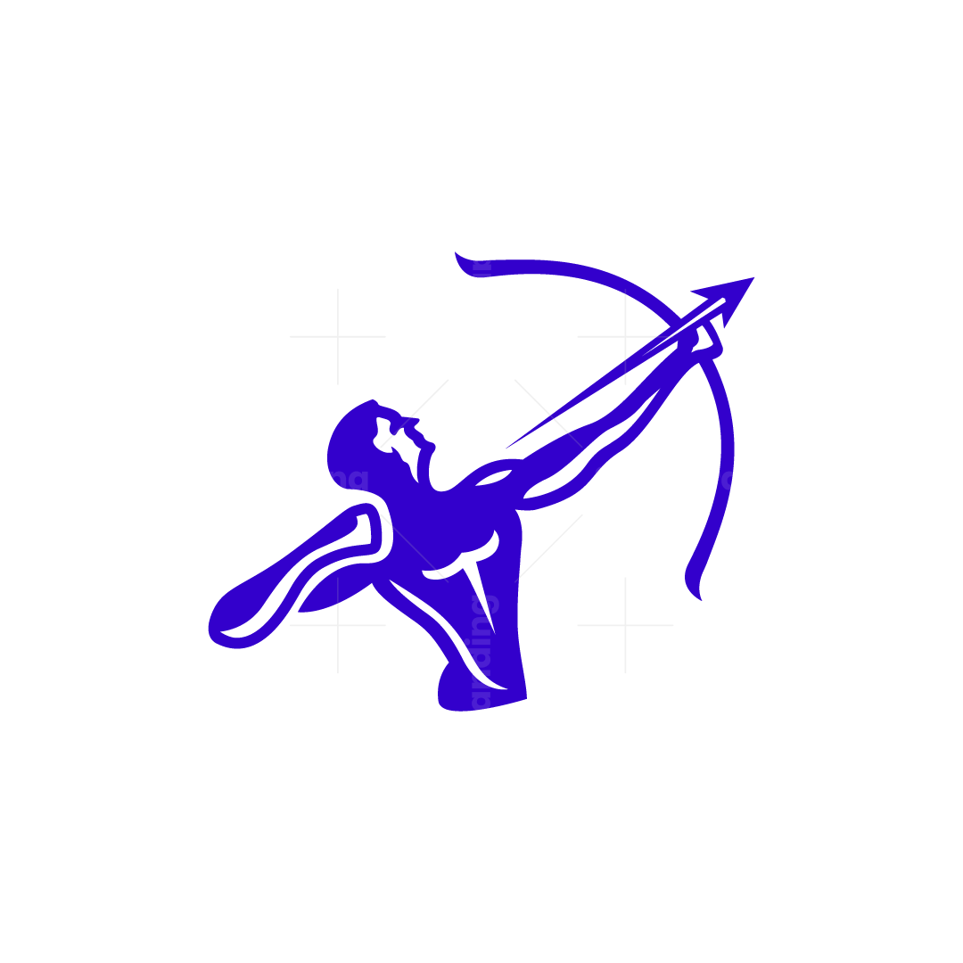 Brave Archer Logo Cool Archer Logo Bow And Arrow Archer Logo ...