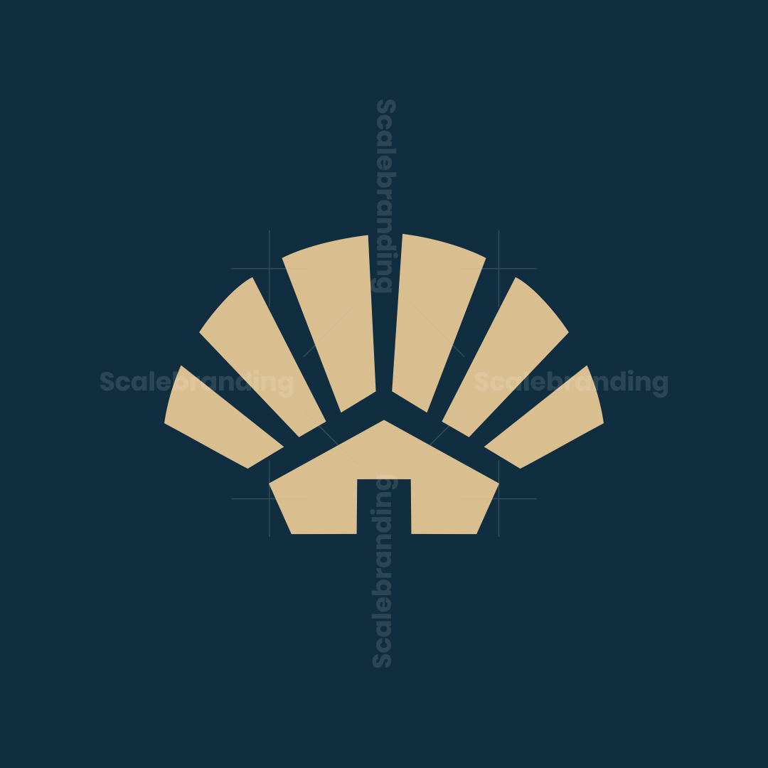 Shell House Elegant Simple combination Logo | Scalebranding