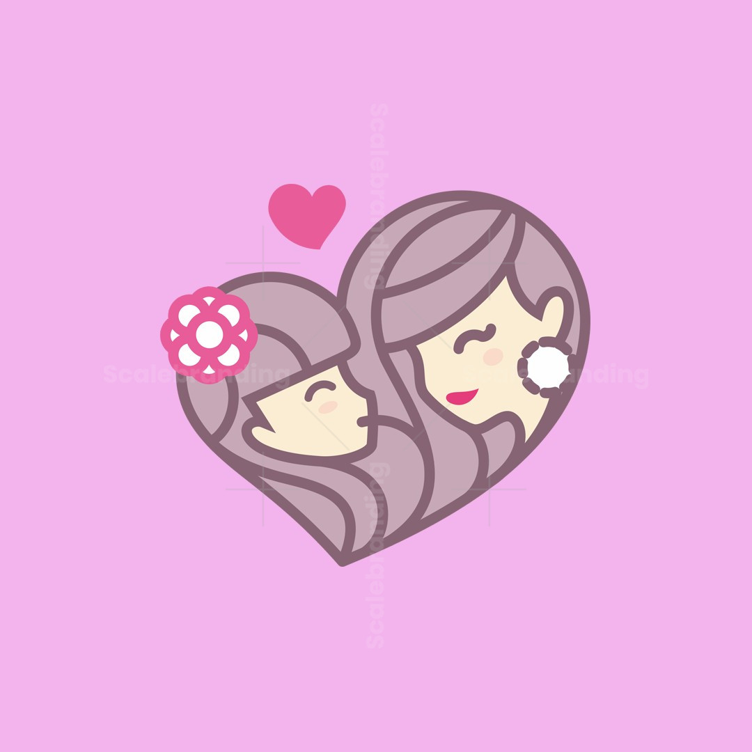 Mother and daughter love logo | Scalebranding