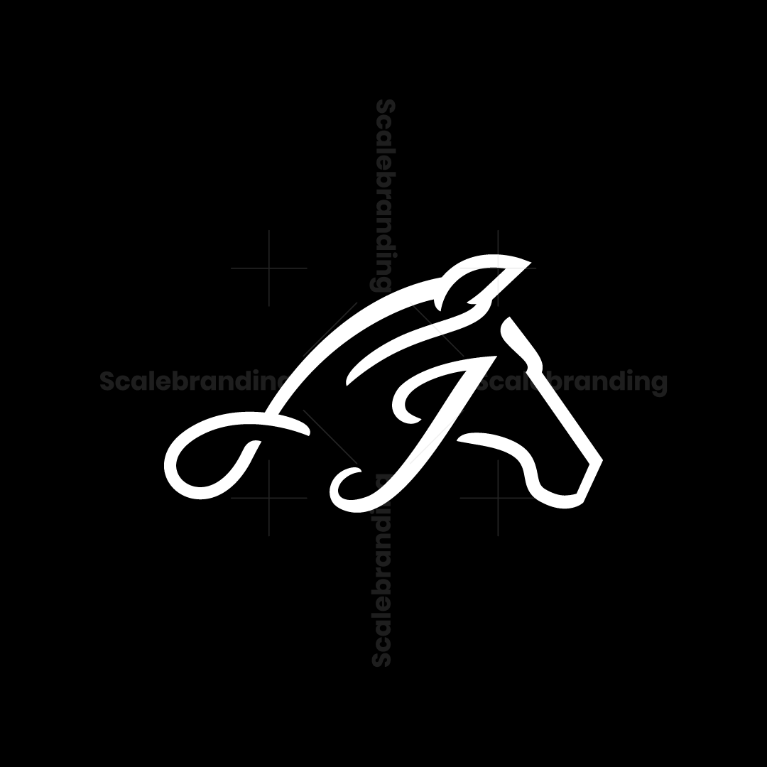 Letter J Horse Logo | Scalebranding