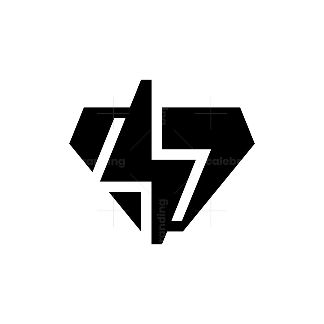 Lightning Bolt In A Diamond Logo