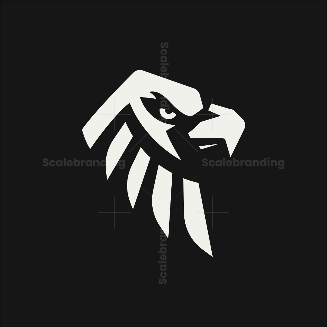 Modern Eagle Head Logo Serious Eagle Logo | Scalebranding