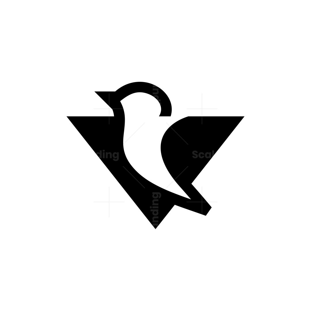 Modern Initial Letter V Bird logo | Scalebranding