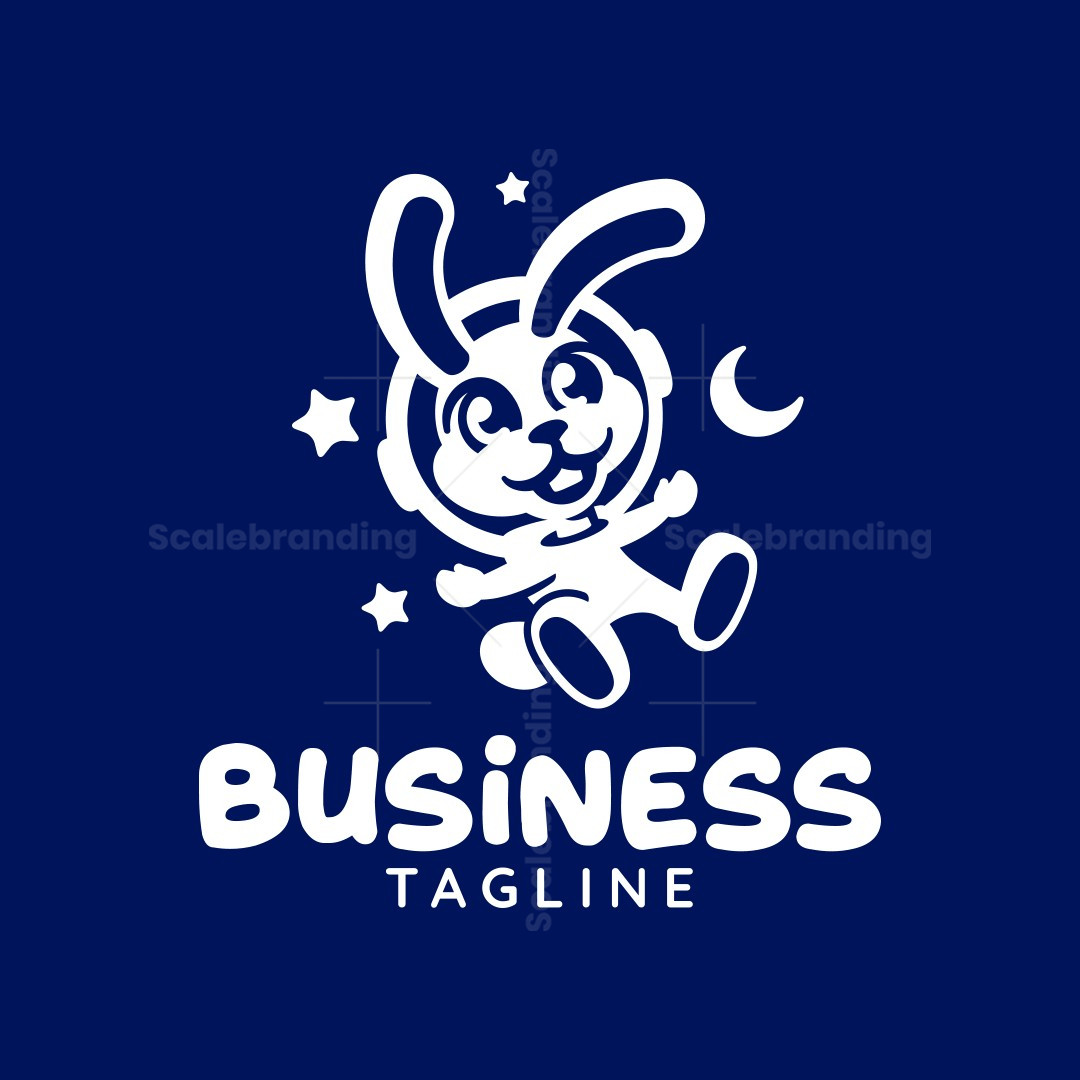 Space Bunny Rabbit Astronaut Logo | Scalebranding
