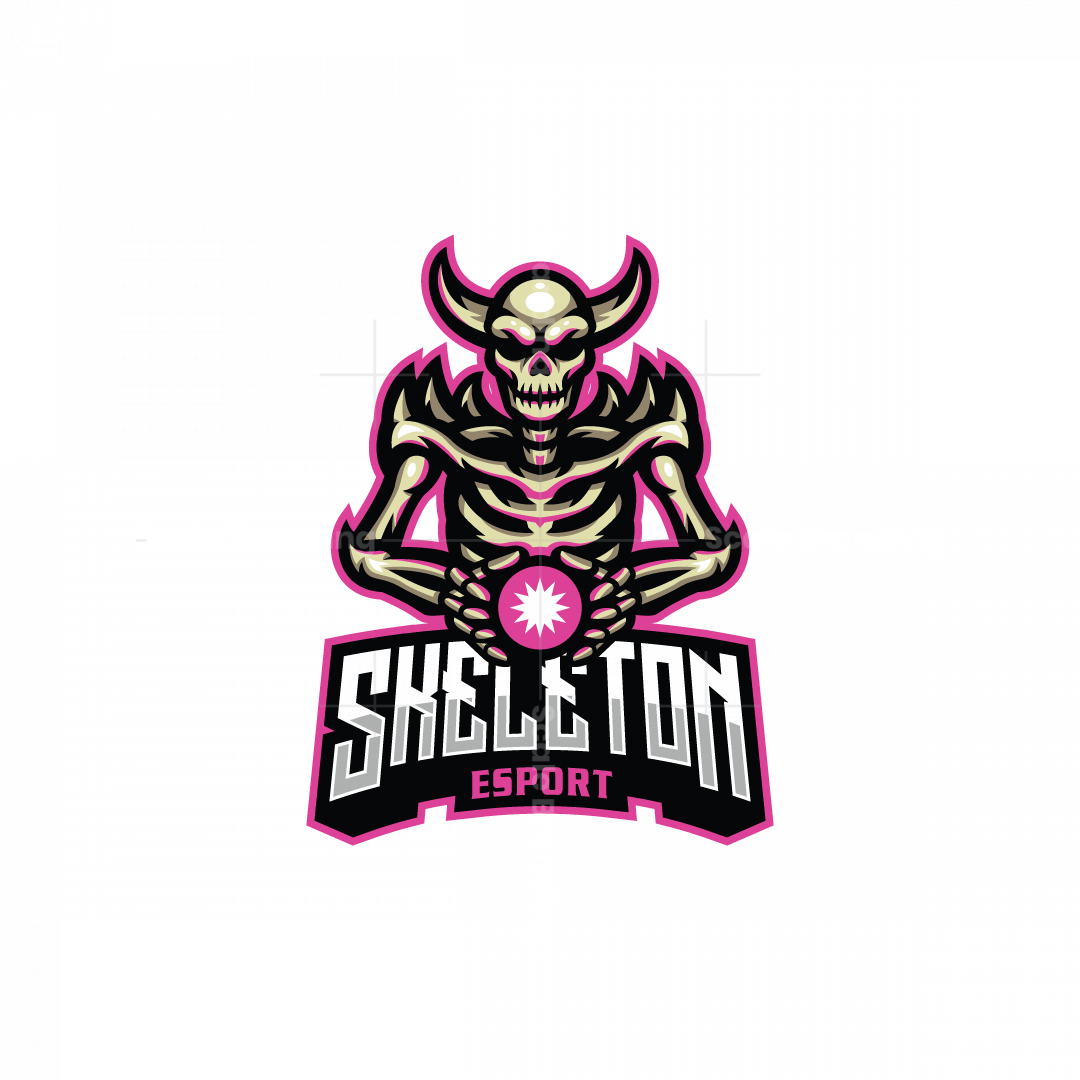 Skeleton Esport Mascot Logo | Scalebranding