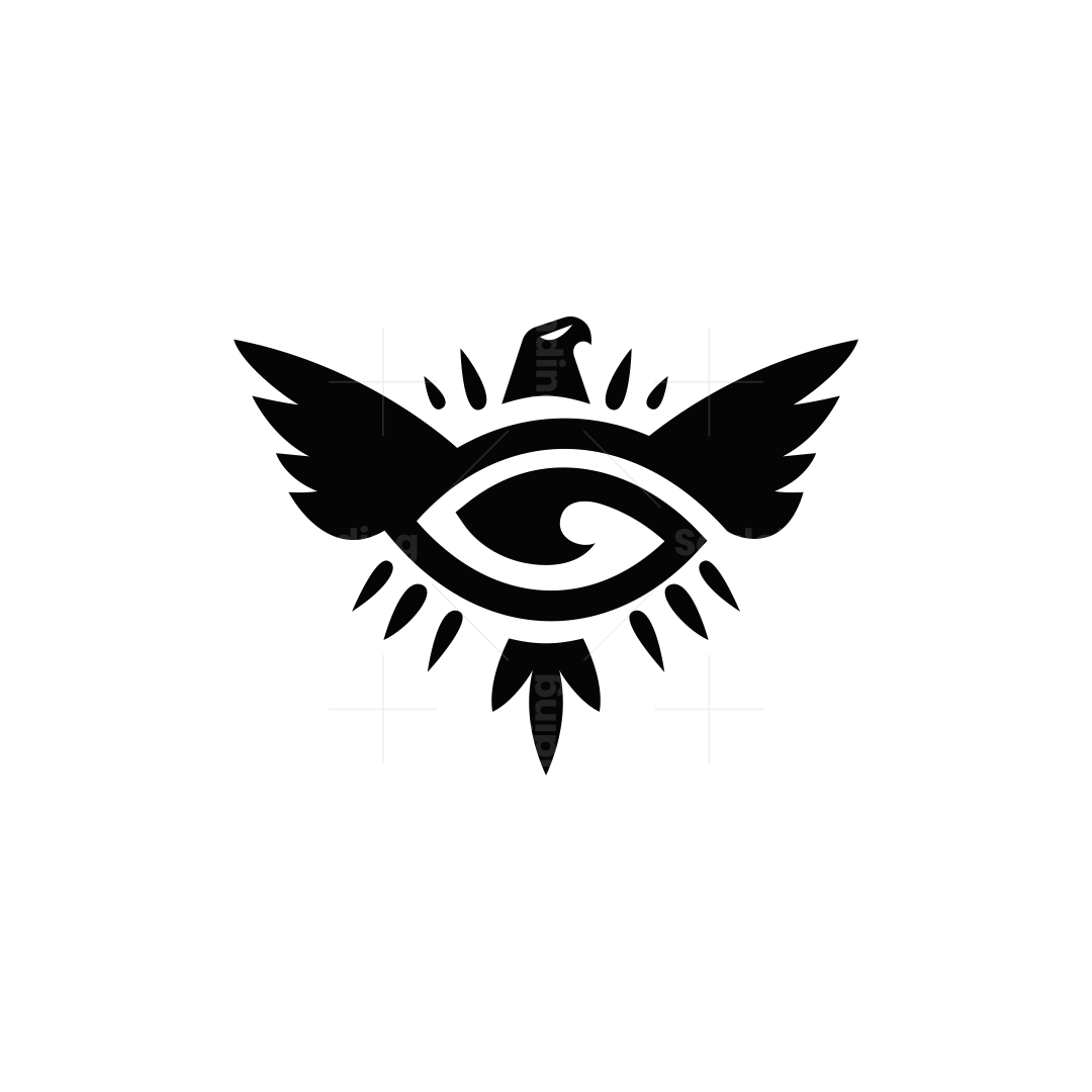 All Seeing Eye Corporate Logo 6,500 Conspiracy Logo Royalty Free