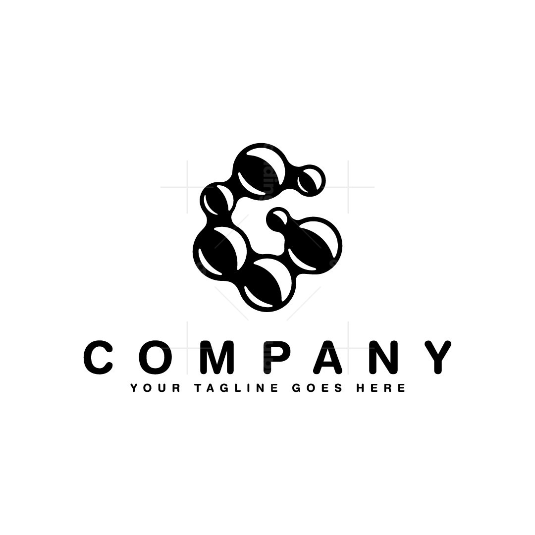 G Letter Bubbles Composition Logo | Scalebranding