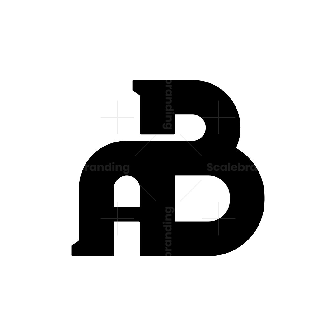 letter AB or BA logo | Scalebranding