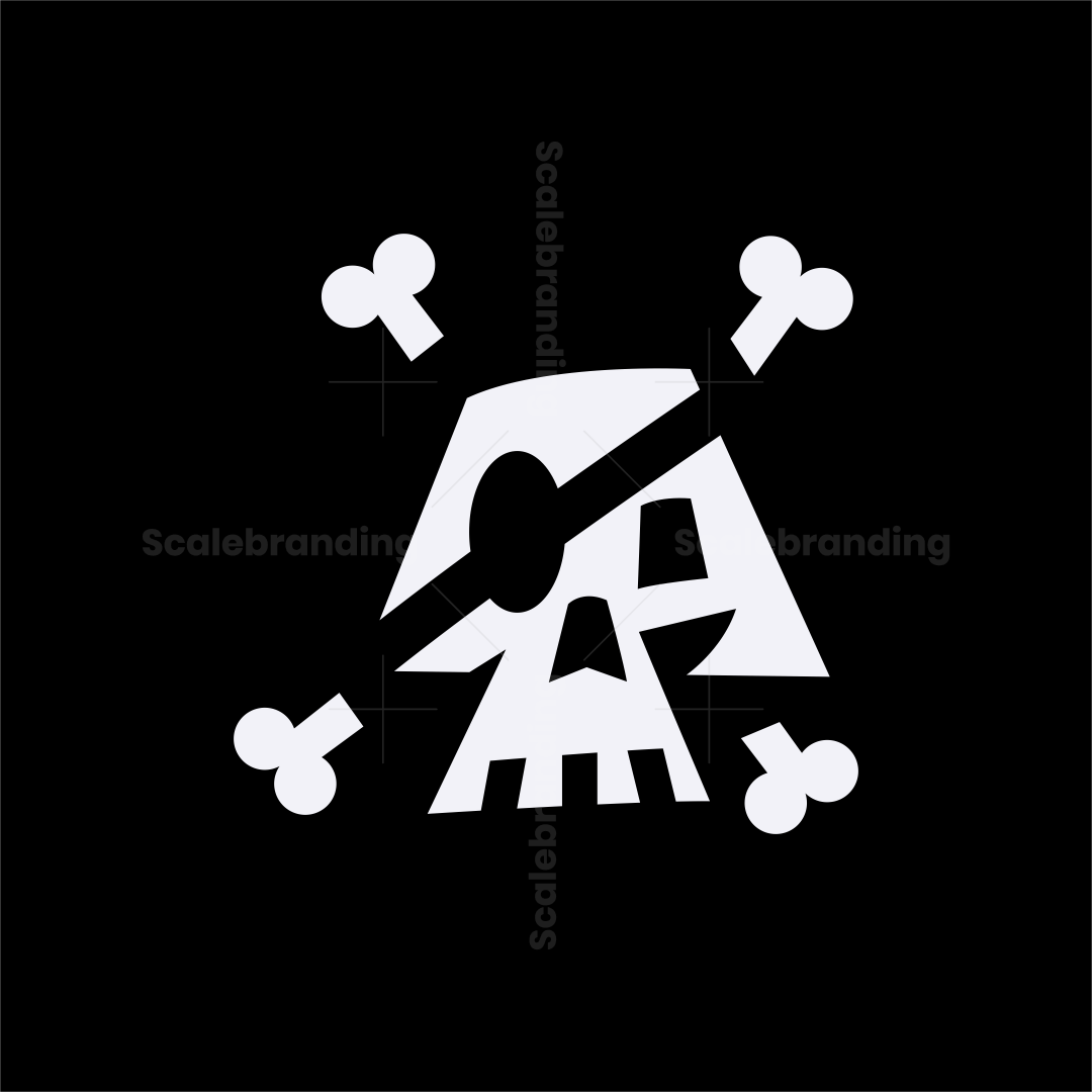 Simple Cool Pirate Skull Logo | Scalebranding