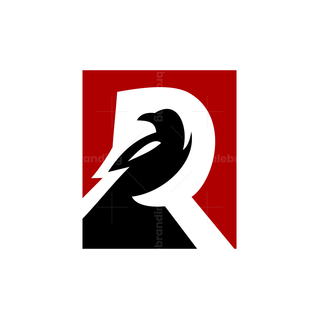 modern letter r with raven logo | Scalebranding