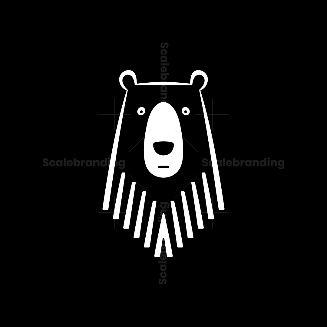 Bold Minimal Bear Logo Design | Scalebranding