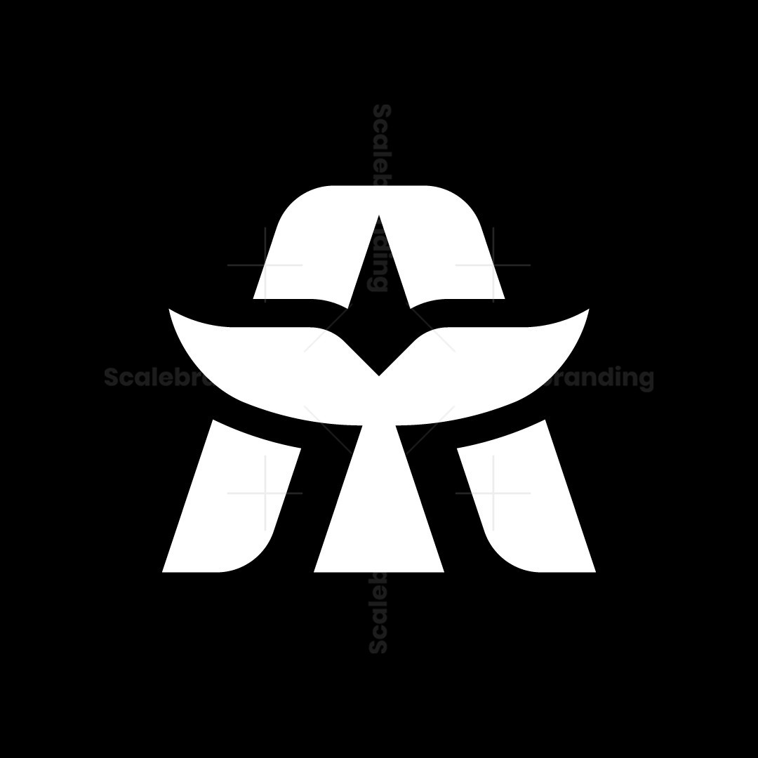 Letter A Whale Tail Logo | Scalebranding
