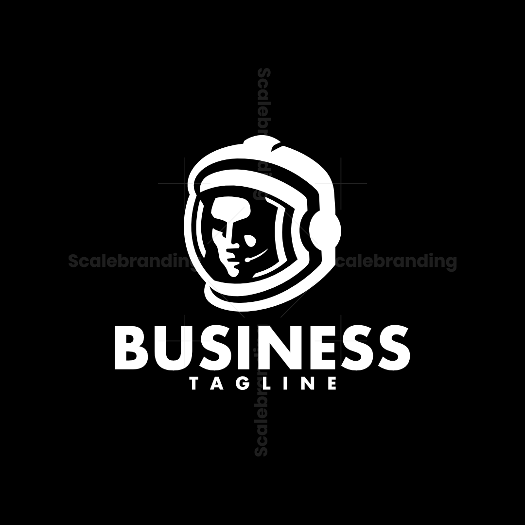 A Male Astronaut Space Logo | Scalebranding