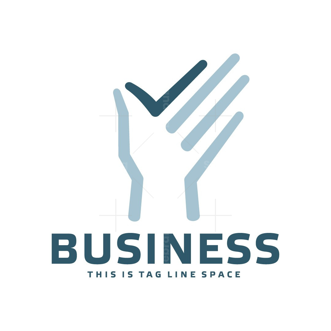 Check Mark Right Hand Logo | Scalebranding