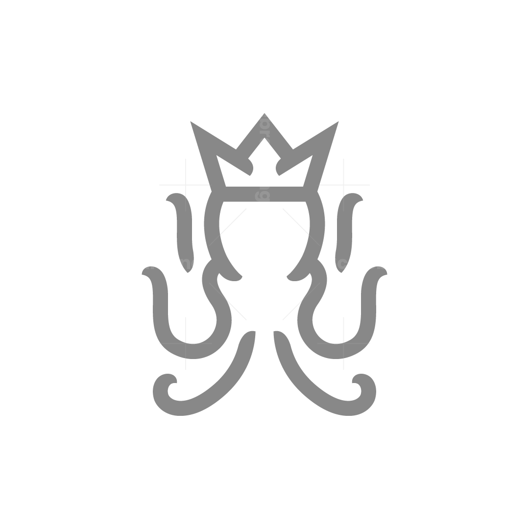 King Octopus Logo Crown Octopus Logo | Scalebranding