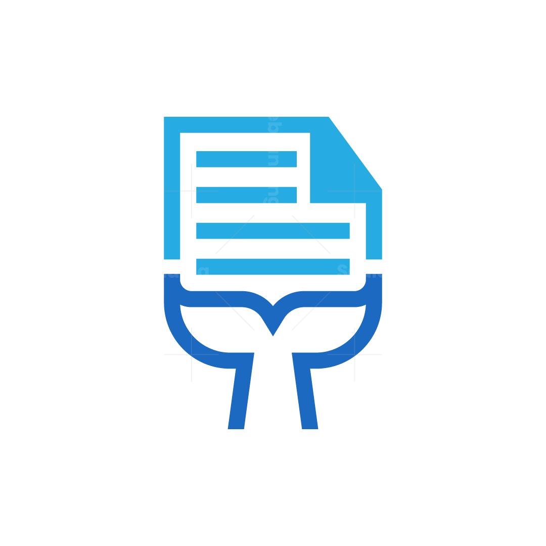 Whale Tail Paper Document Logo | Scalebranding