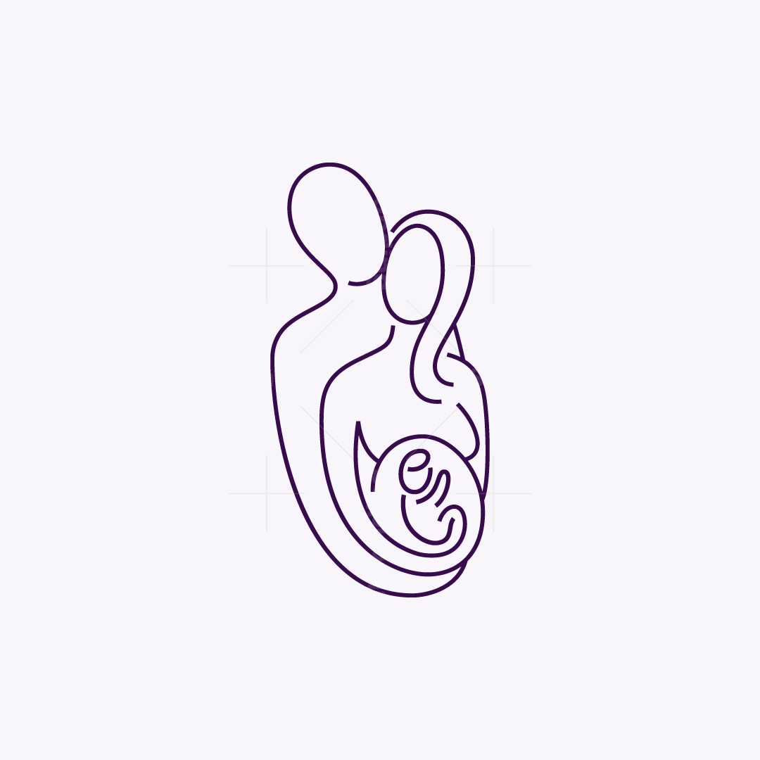 The Loving Couple Expecting Logo | Scalebranding