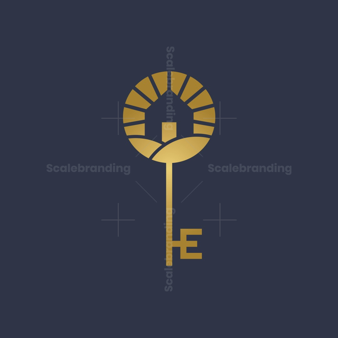 Elegant Sunny House Key Logo | Scalebranding
