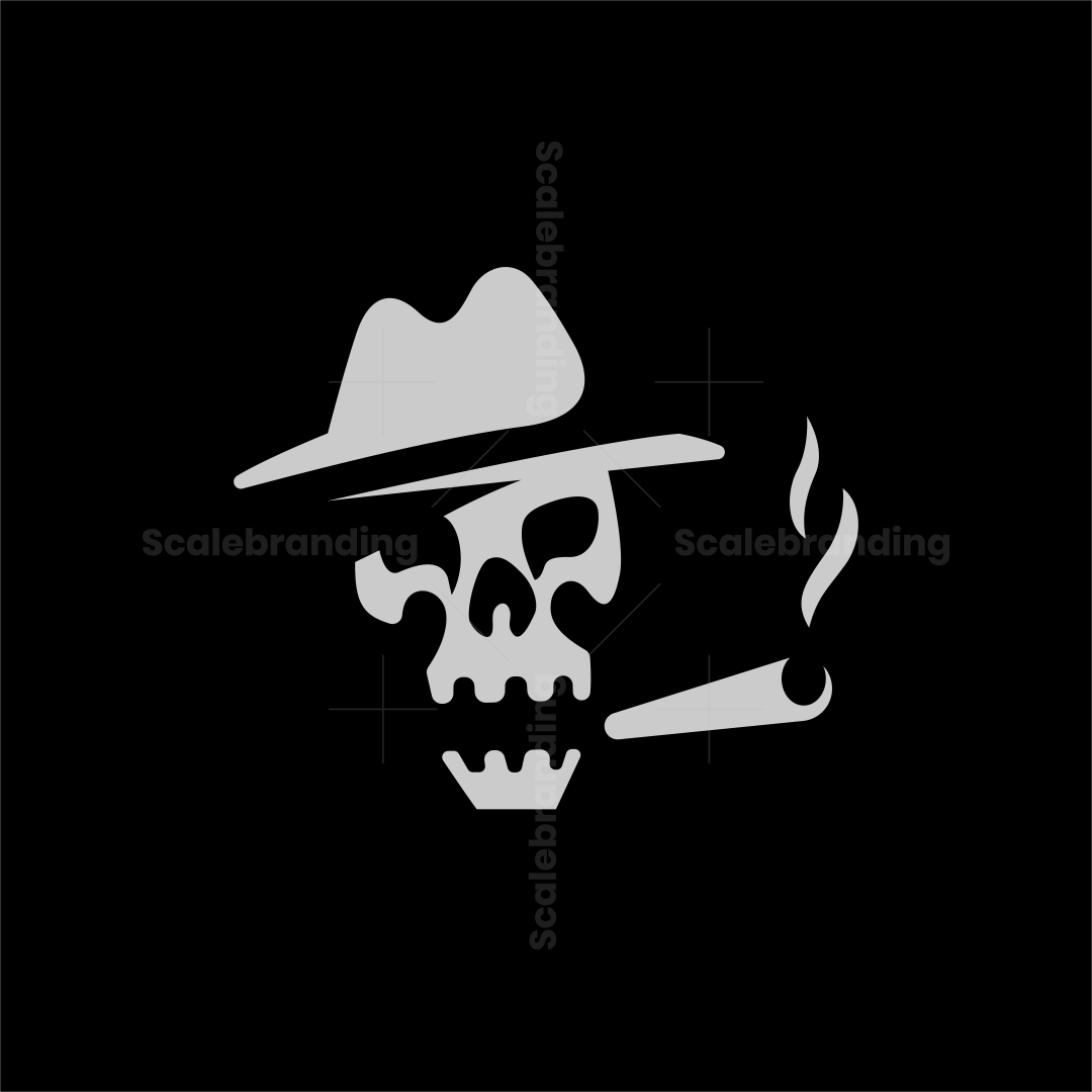 Detective Skull Cigar Logo | Scalebranding