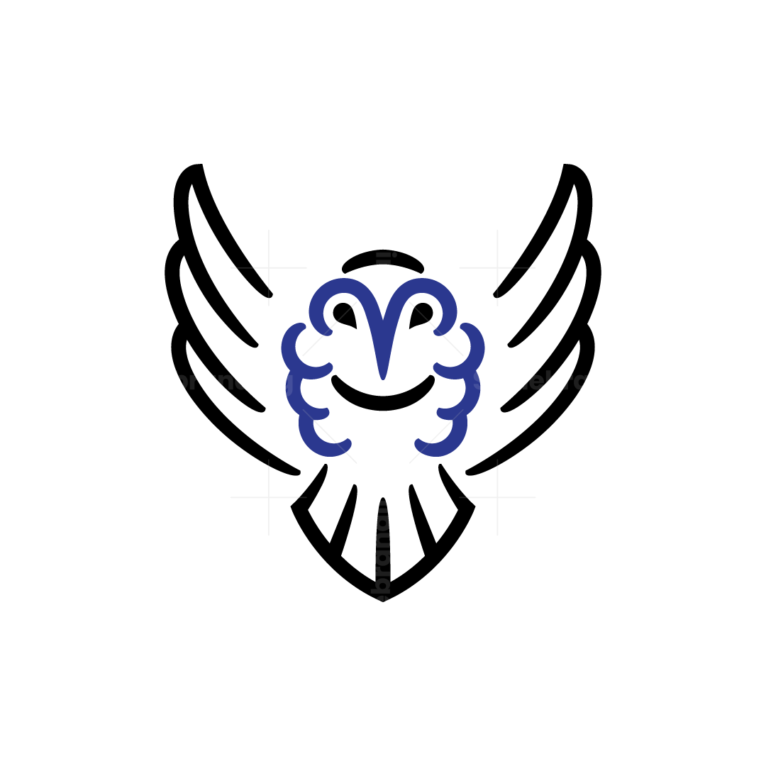 Owl Brain Logo Brain Barn Owl Logo | Scalebranding