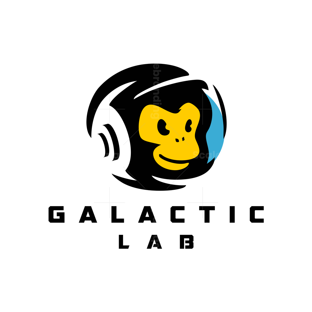 Exclusive Fun Astronaut Monkey Logo | Scalebranding