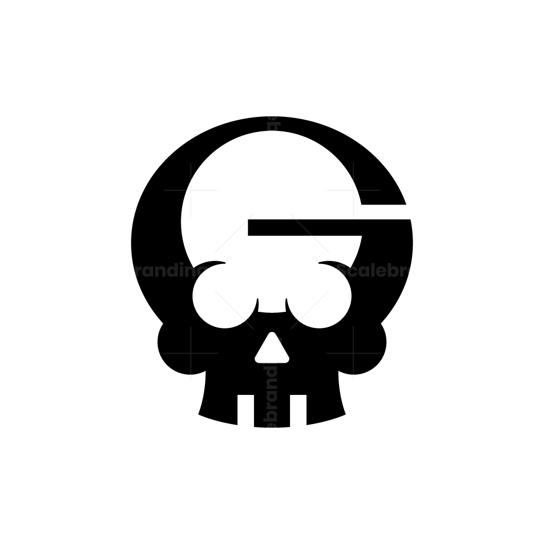 Modern Letter G Skull Logo | Scalebranding