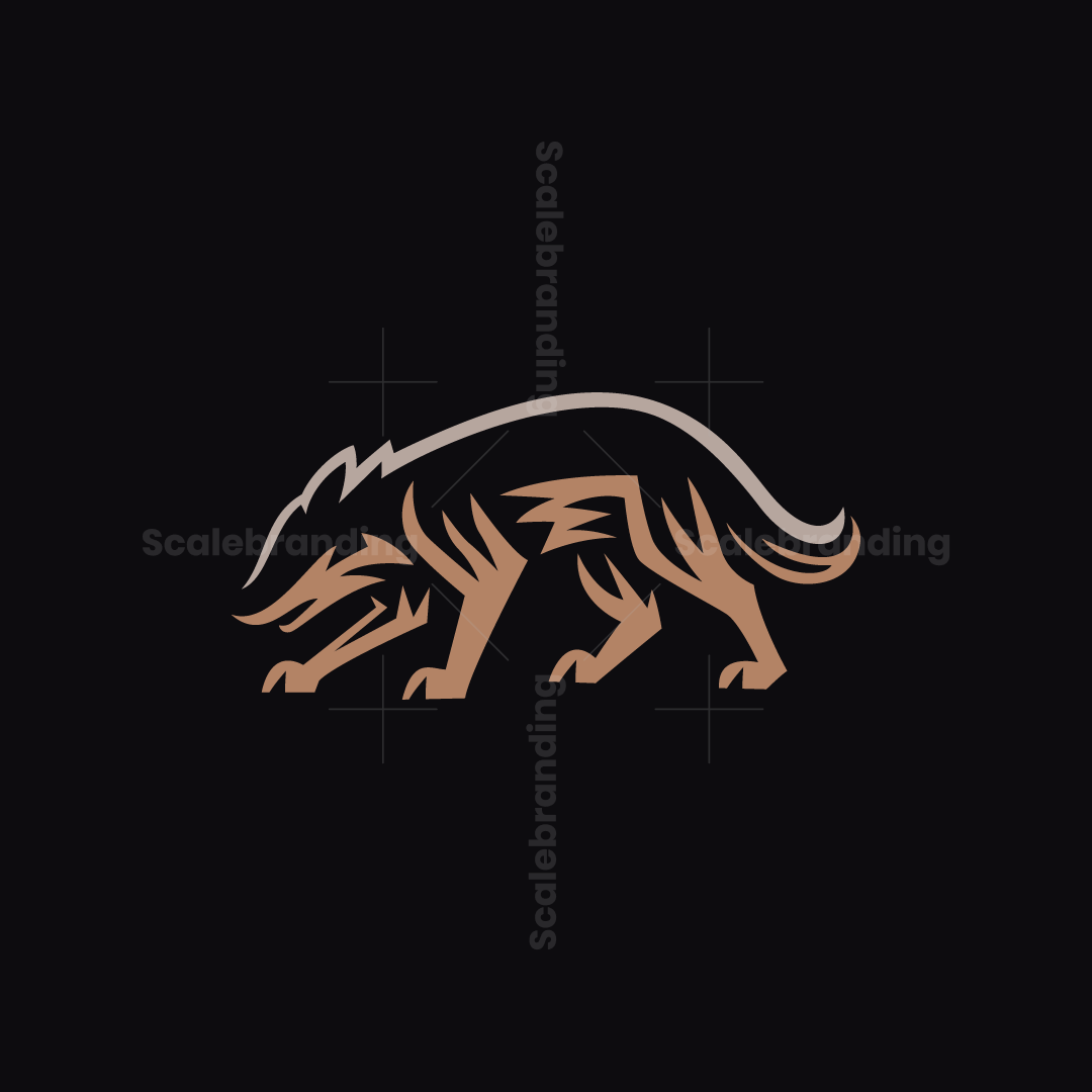 Aggressive Wolf with Dynamic Lines logo | Scalebranding