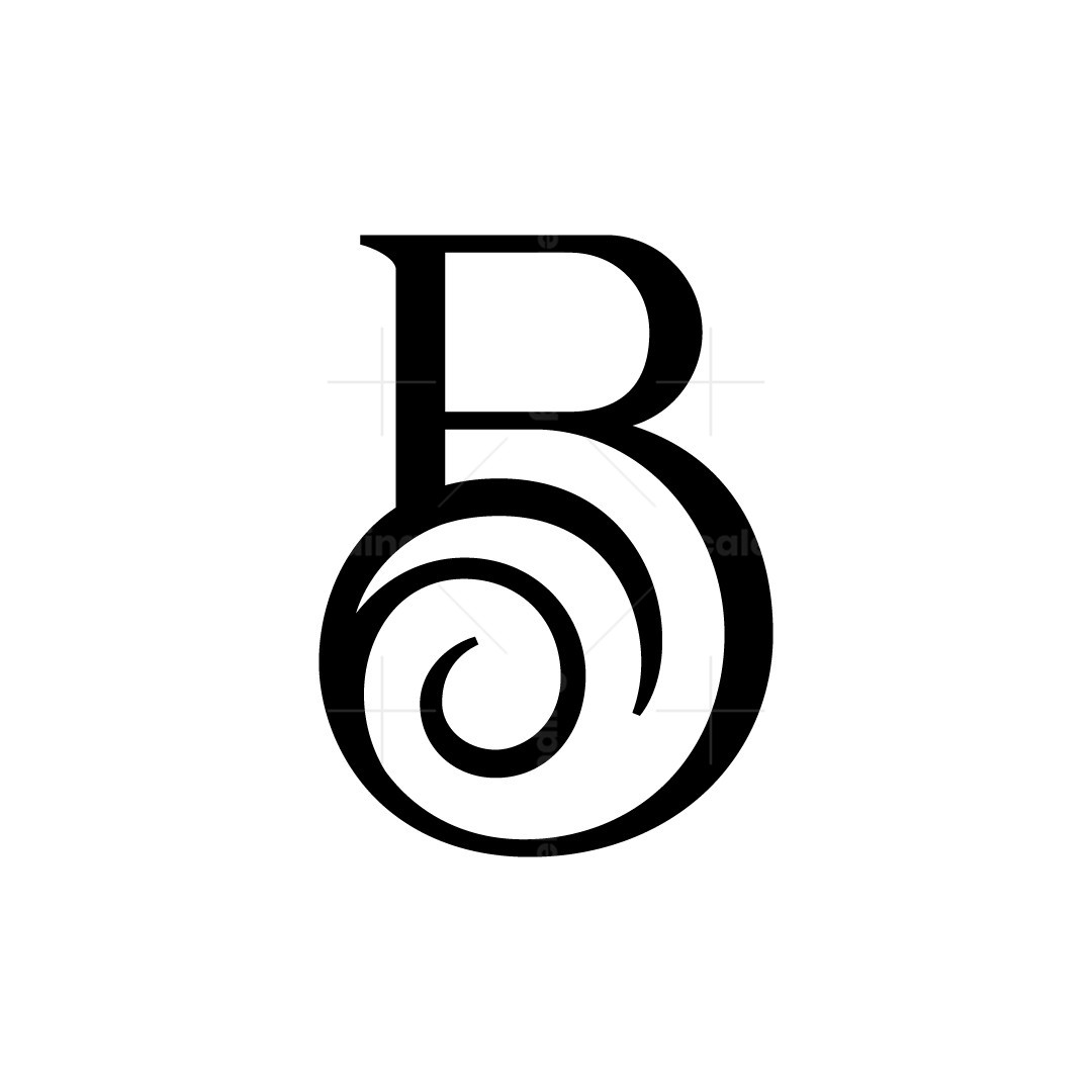 Elegant Black Rose B Letter Logo | Scalebranding