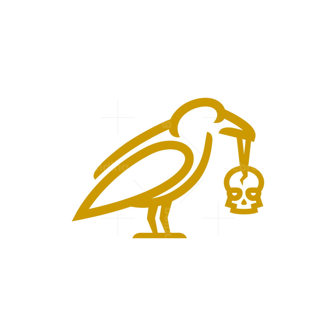 Black Crow Logo Skull and Crow Logo | Scalebranding