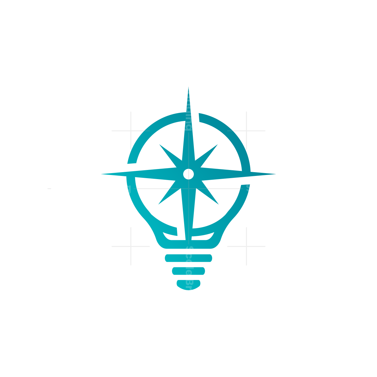 Light Bulb Compass Logo | Scalebranding