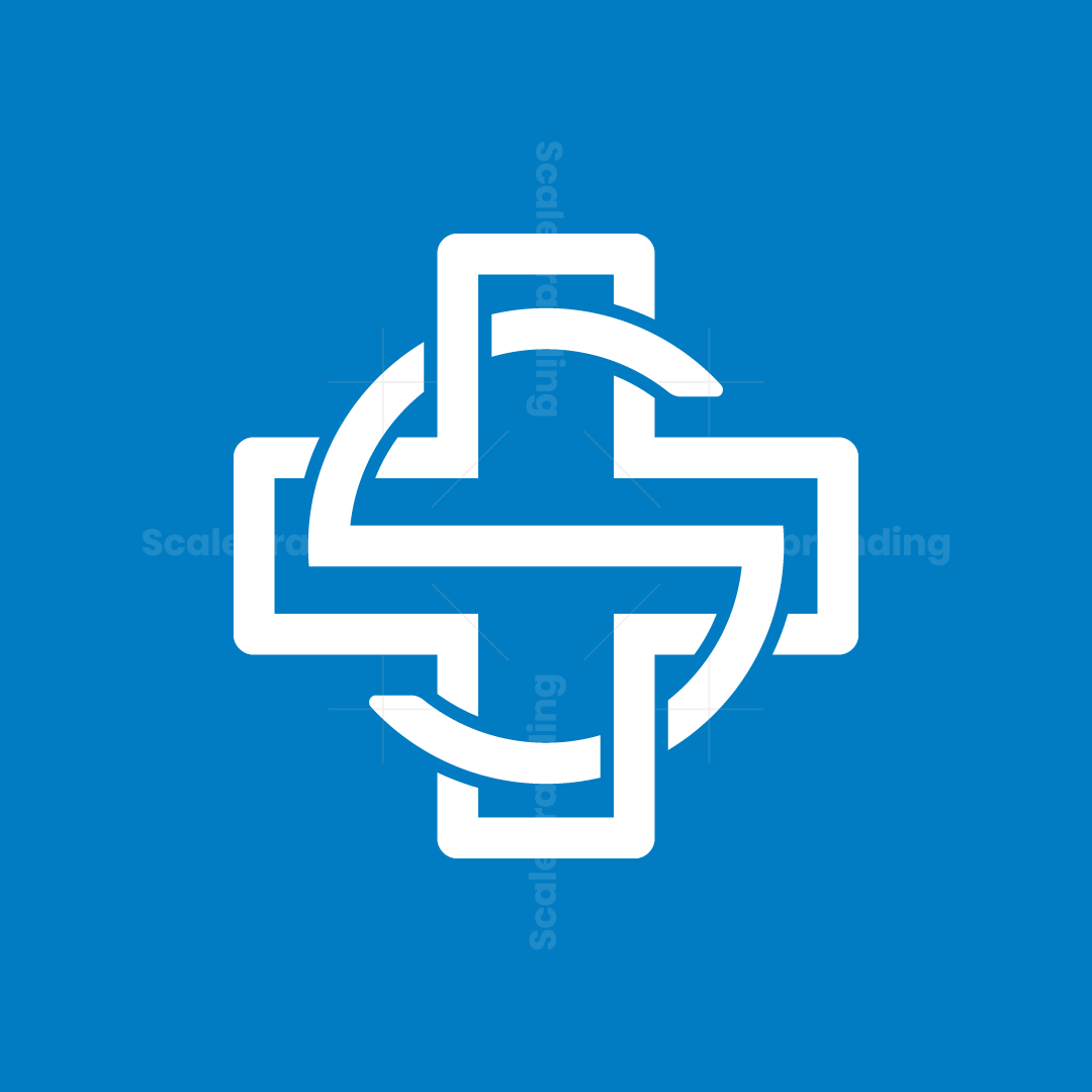 Initial S Medical Cross Logo | Scalebranding