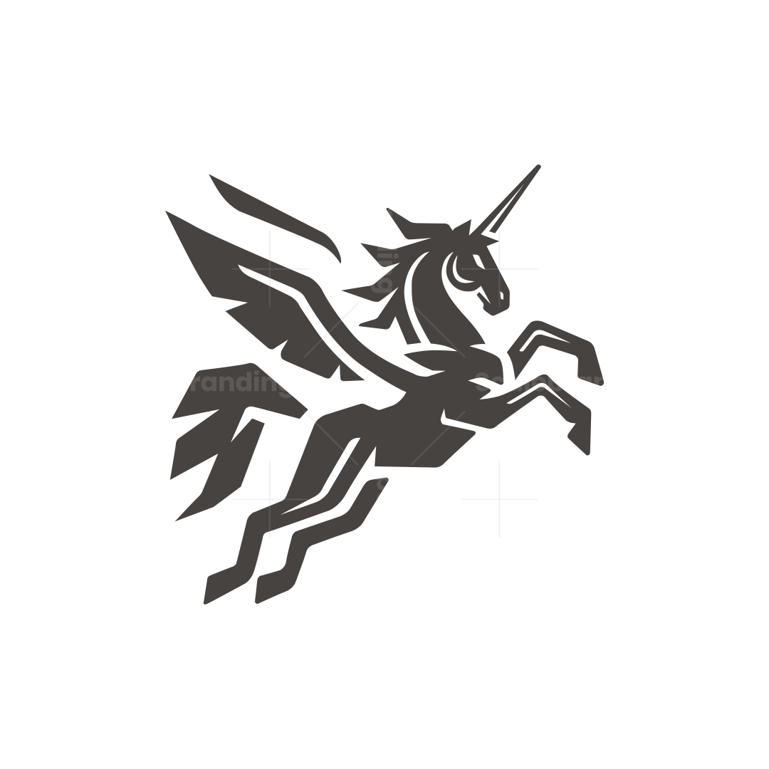 Elegant Glory Flying Pegasus Logo | Scalebranding