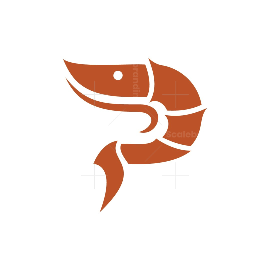 Letter P Prawn Logo | Scalebranding