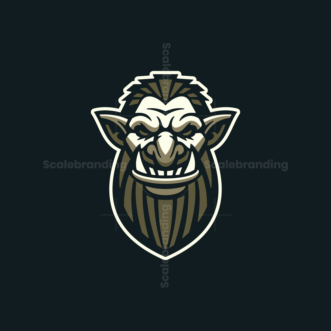 Grinning Bearded Troll Logo Design | Scalebranding